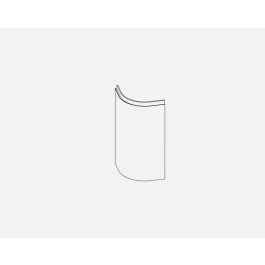 715MM CURVED DOOR LUCENTE PAINTED - TKC