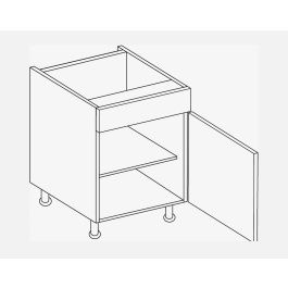 400MM DRAWERLINE,1 DRAWER LUCENTE GLOSS CREAM - TKC