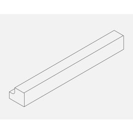 CORNICE / PELMET SQUARE OXFORD LIGHT GREY - TKC