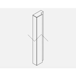 STRAIGHT END PILLAR OXFORD WHITE - TKC