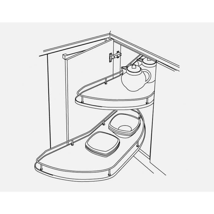 DYNAMIC COMBI 500MM RH NEWMARKET DUST GREY - TKC