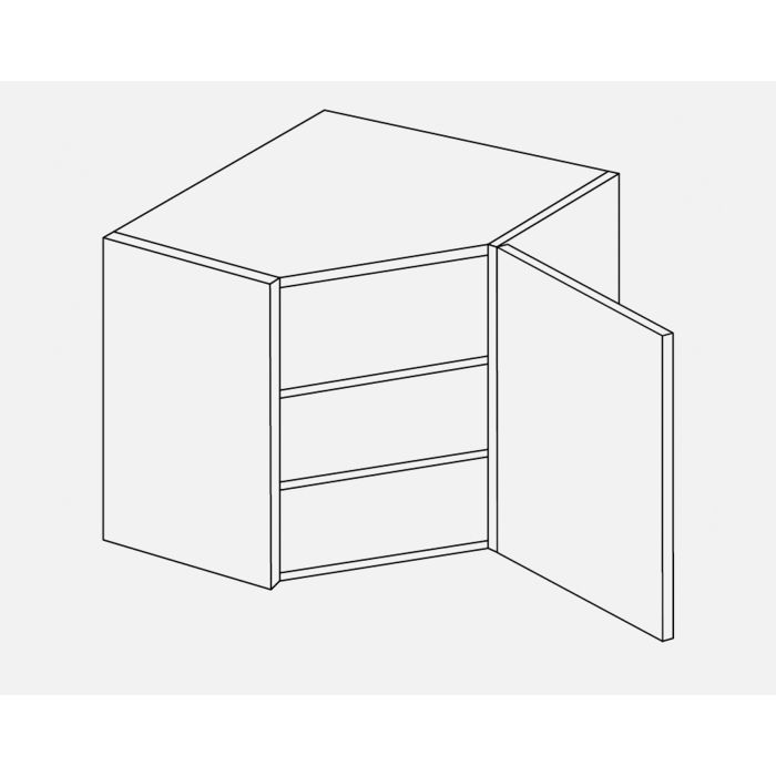 900MM CORNER WALL SPLAY LUCENTE GLOSS CREAM - TKC