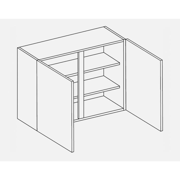 800MM WALL 900mm high VIVO VERO MATT WHITE - TKC