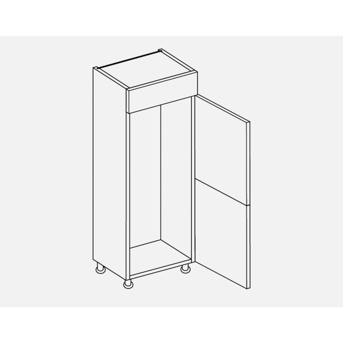 FRIDGE/FREEZER HOUSING LUCENTE GLOSS CASHMERE - TKC