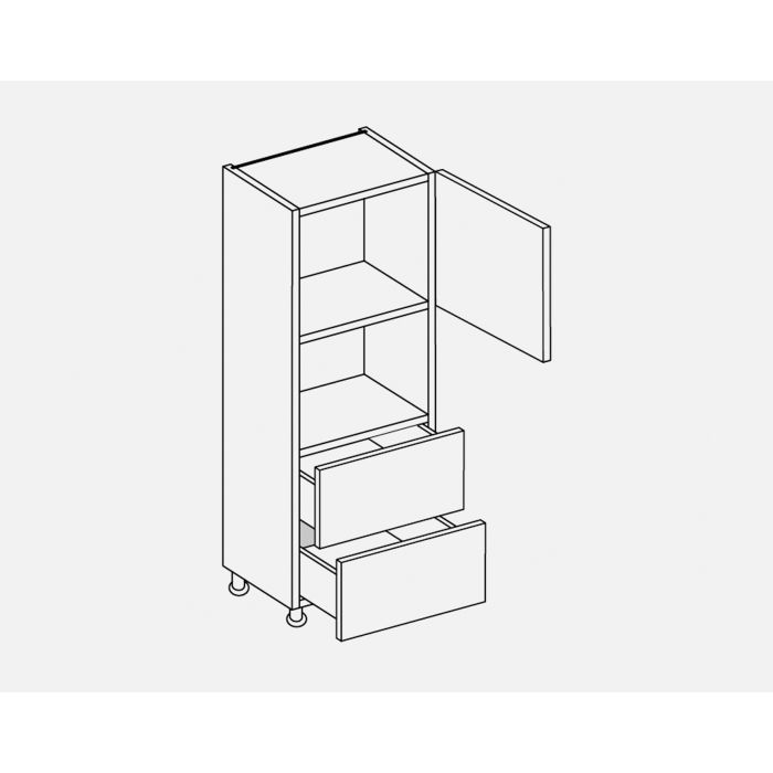 SGLE OVEN HSG DRAWERS LUCENTE GLOSS WHITE - TKC